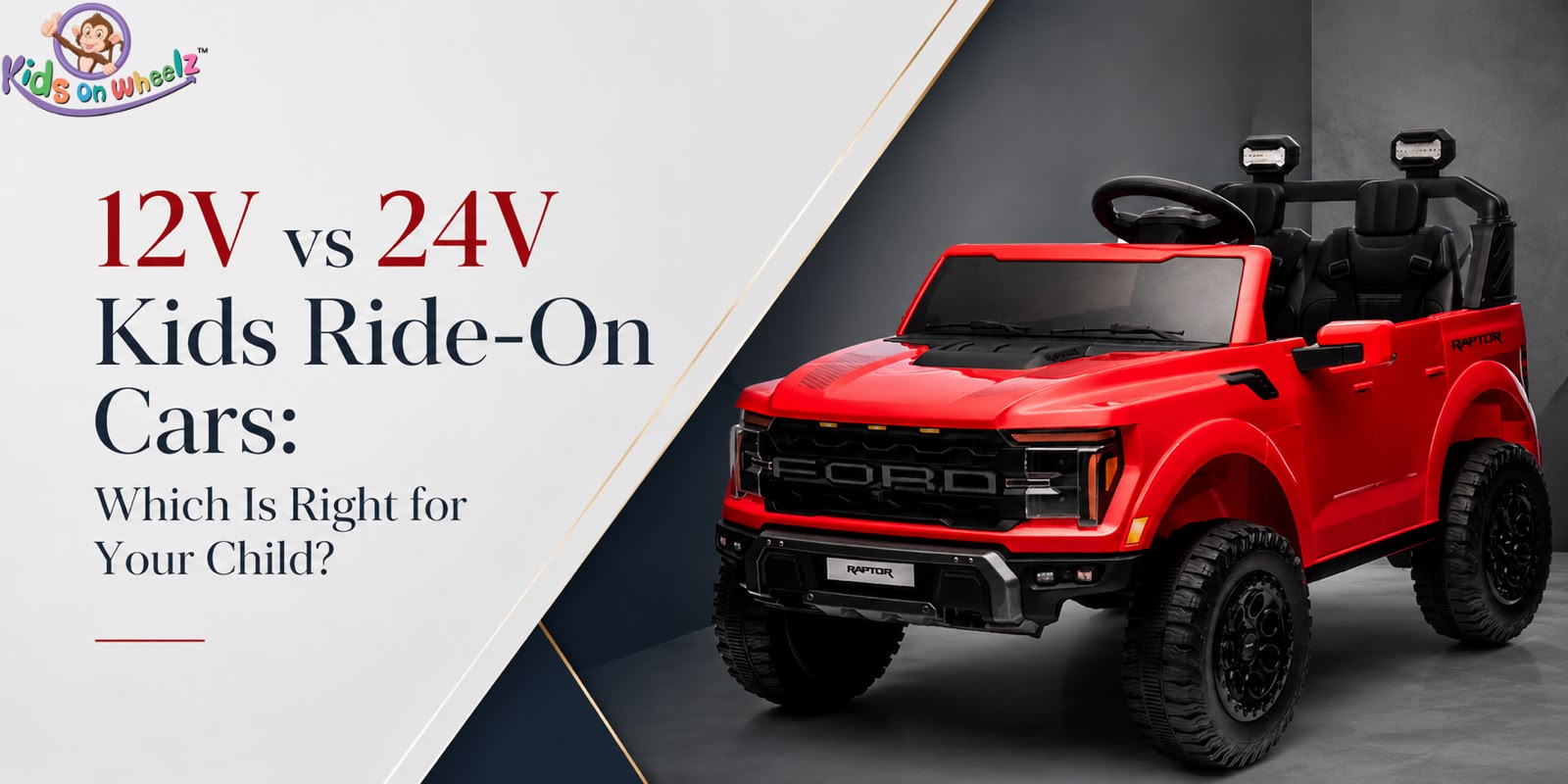 12V vs 24V Kids Ride-On Cars: Which Is Right for Your Child? – Kids On ...