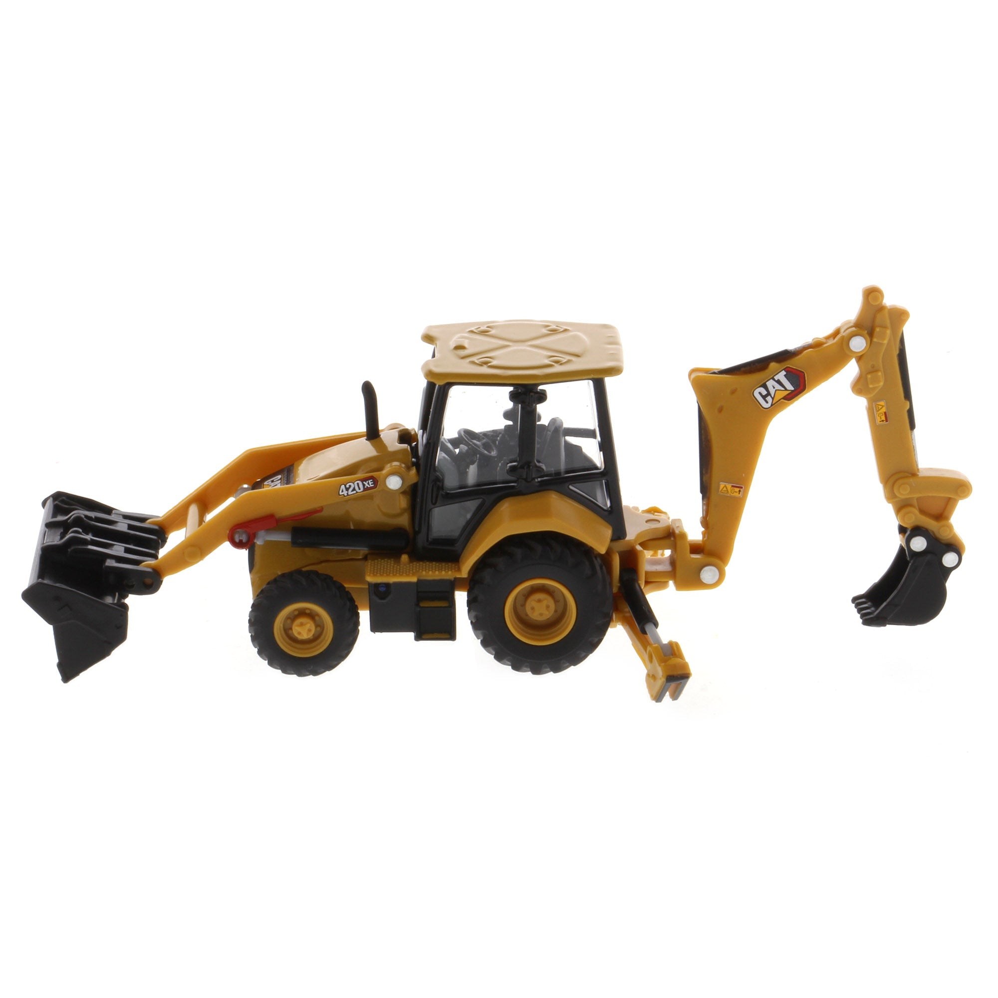 1:64 Scale Cat 420 XE Backhoe Loader with Work Tools, Metal Constructi ...