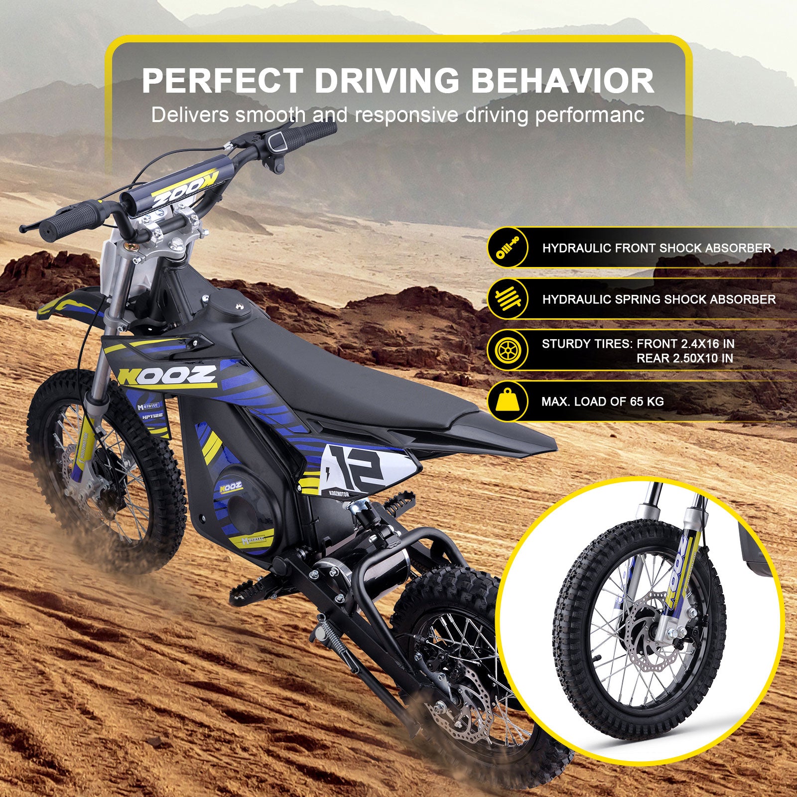 125cc Ignition Experience Thrills With The 2000W Electric Dirt Bike Today Key Ignition