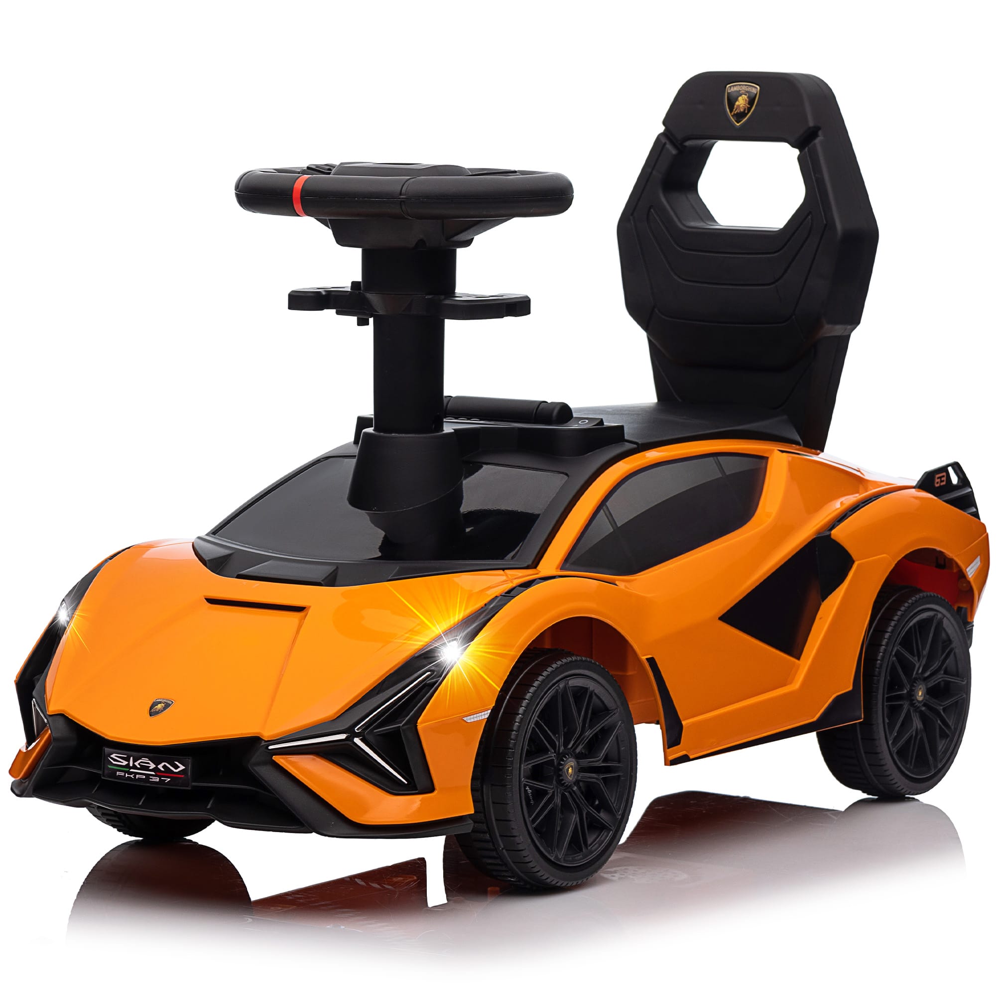 Lamborghini Sian Foot Baby Walker to Floor Push Pedal | Kids On Wheelz