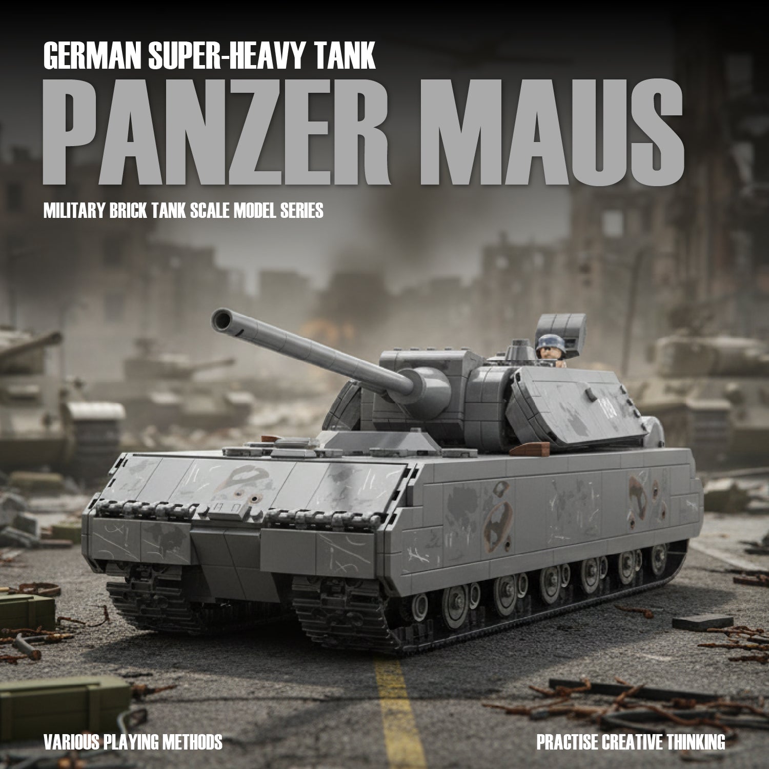 Panlos 628009 Panzer VIII Maus Tank Brick – Kids On Wheelz