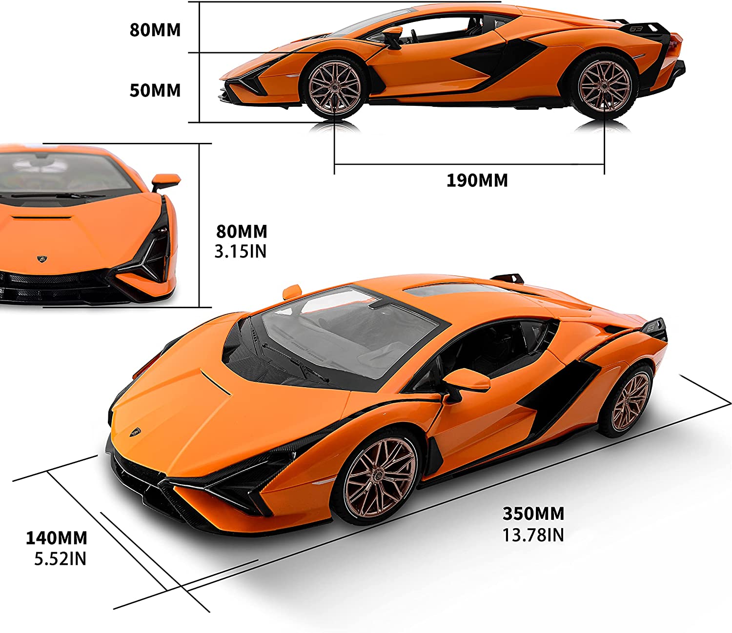 Lamborghini SIAN FKP 37 RC Car 1/14 Scale Licensed Remote Control Toy ...