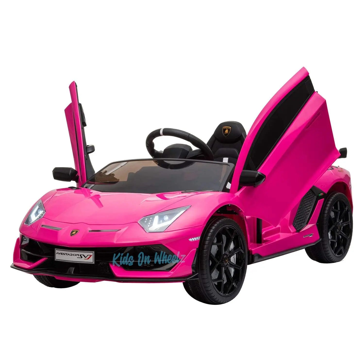 Ride On Cars For Kids Pink Lamborghini Aventador SVJ 12V |Kids On Wheelz|